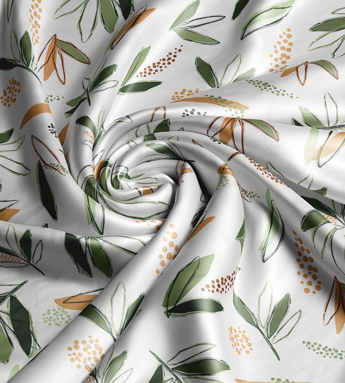 Abstract Botanical Leaf Print Fabric – mayafabrics.com