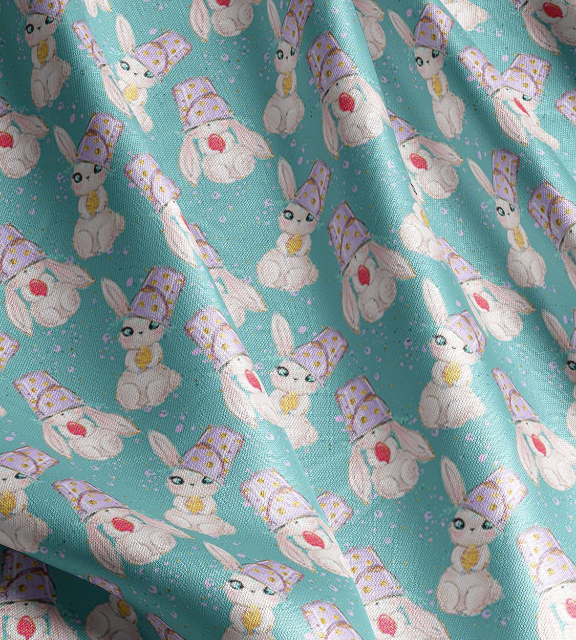Easter Print 2 Japan Satin fabric – mayafabrics.com