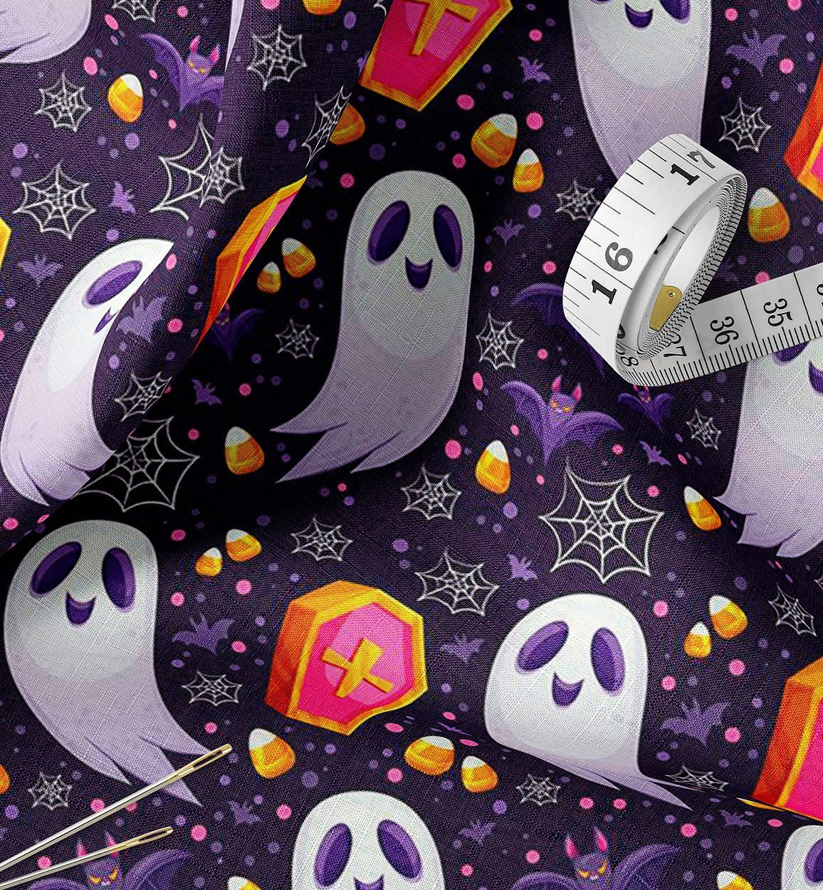 Halloween Spooky Ghost Fabric – mayafabrics.com