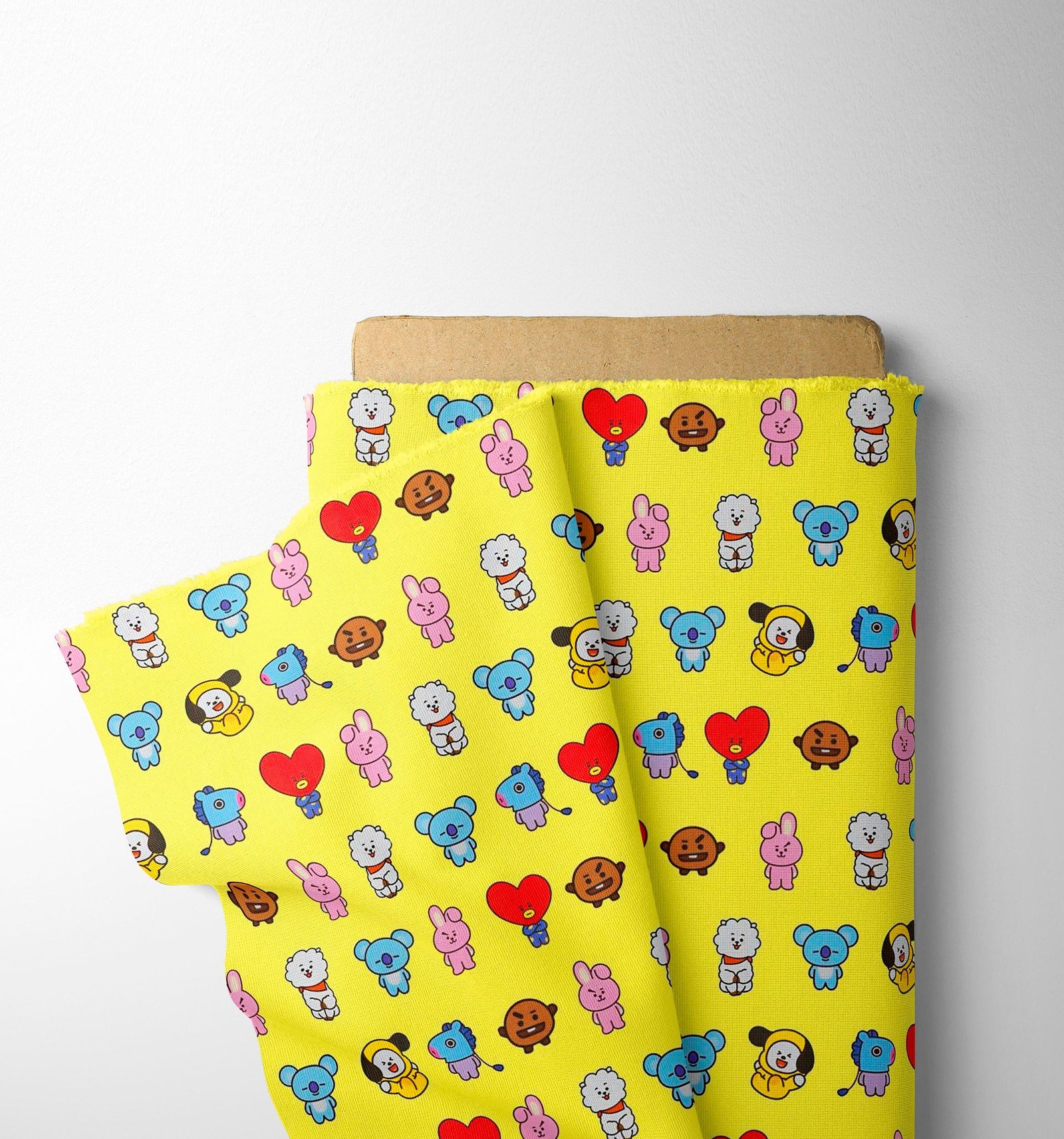 BT21 Character Yellow Fabric – mayafabrics.com