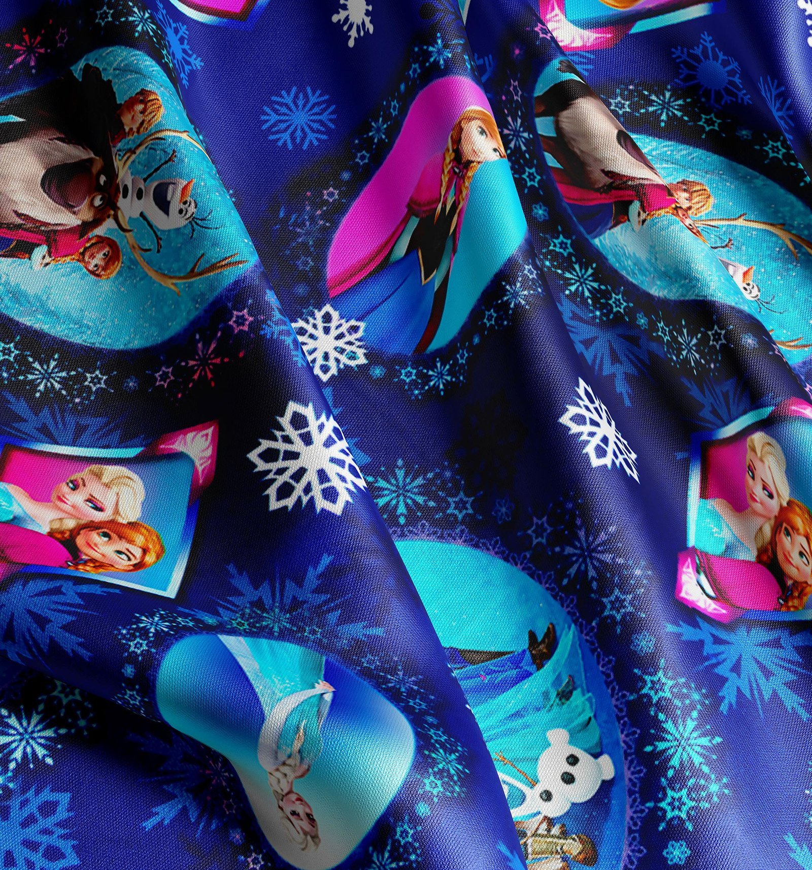 Frozen Character Print Fabric – mayafabrics.com