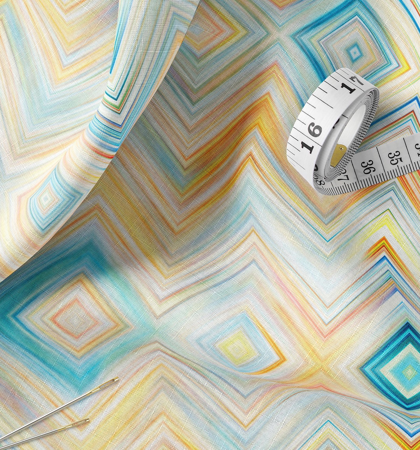 Chevron Diamond Print Fabric - mayafabrics.com